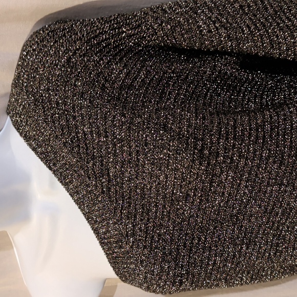 Mango | Sweaters | Mng Suit Black And Gold One Shoulder Sweater Size M ...